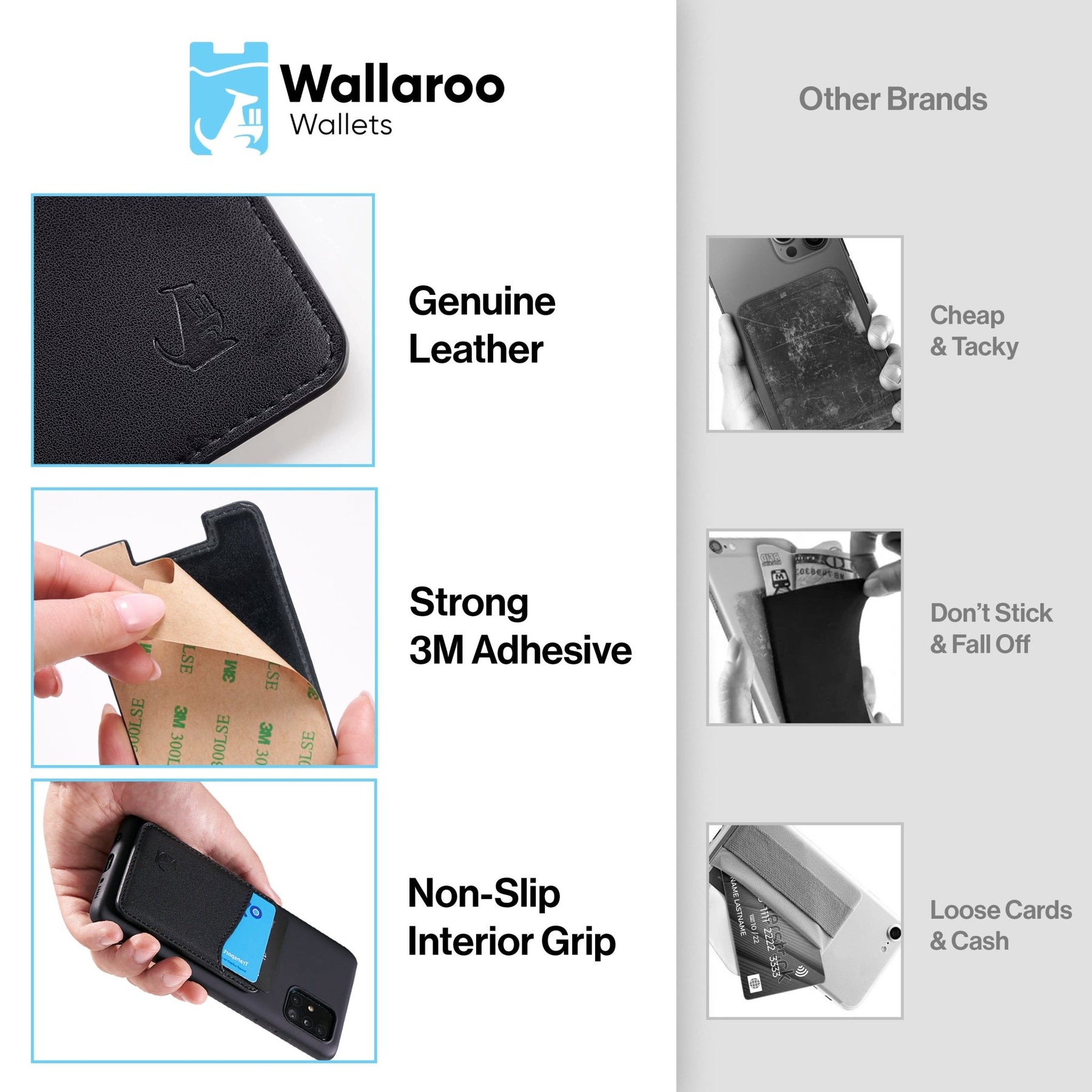 Wallaroo Wallets - Luxury Leather Cell Phone Wallets
